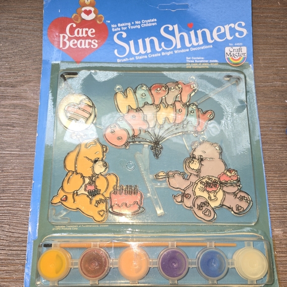 Care Bears | Accents | Care Bears Sunshiners Sun Catcher Paint Set 985 ...